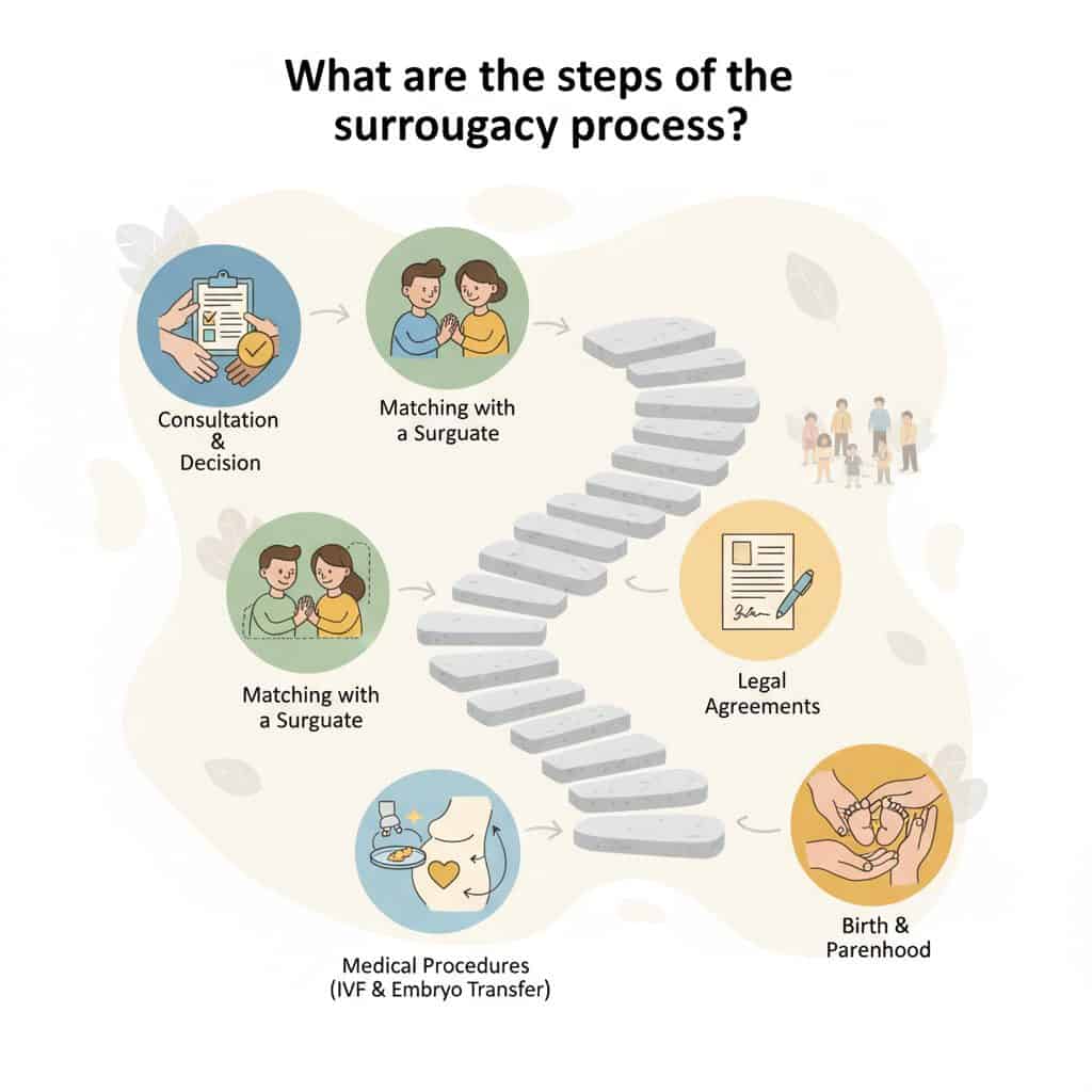 What are the steps of the surrogacy process? A step-by-step guide for 2025